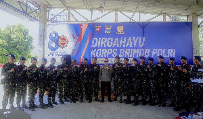 Wakapolres Banggai Hadiri Syukuran Peringatan HUT Korps Brimob ke 80 ...